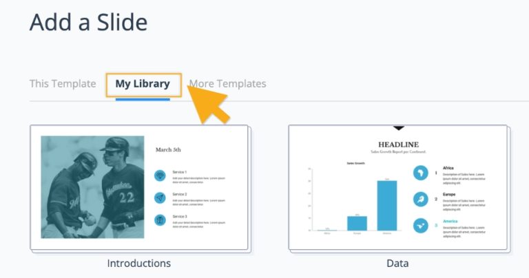How to use the Slide Library in Visme | Visme Help Center