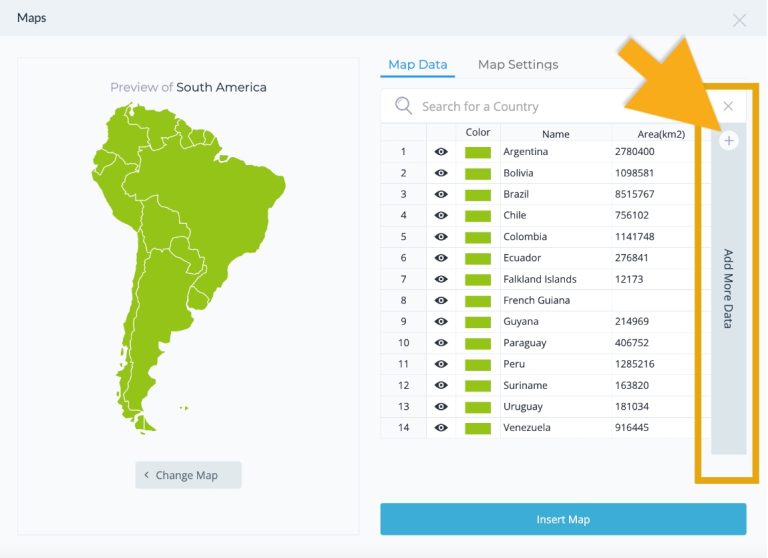 How to show data using an Interactive Map | Visme Help Center