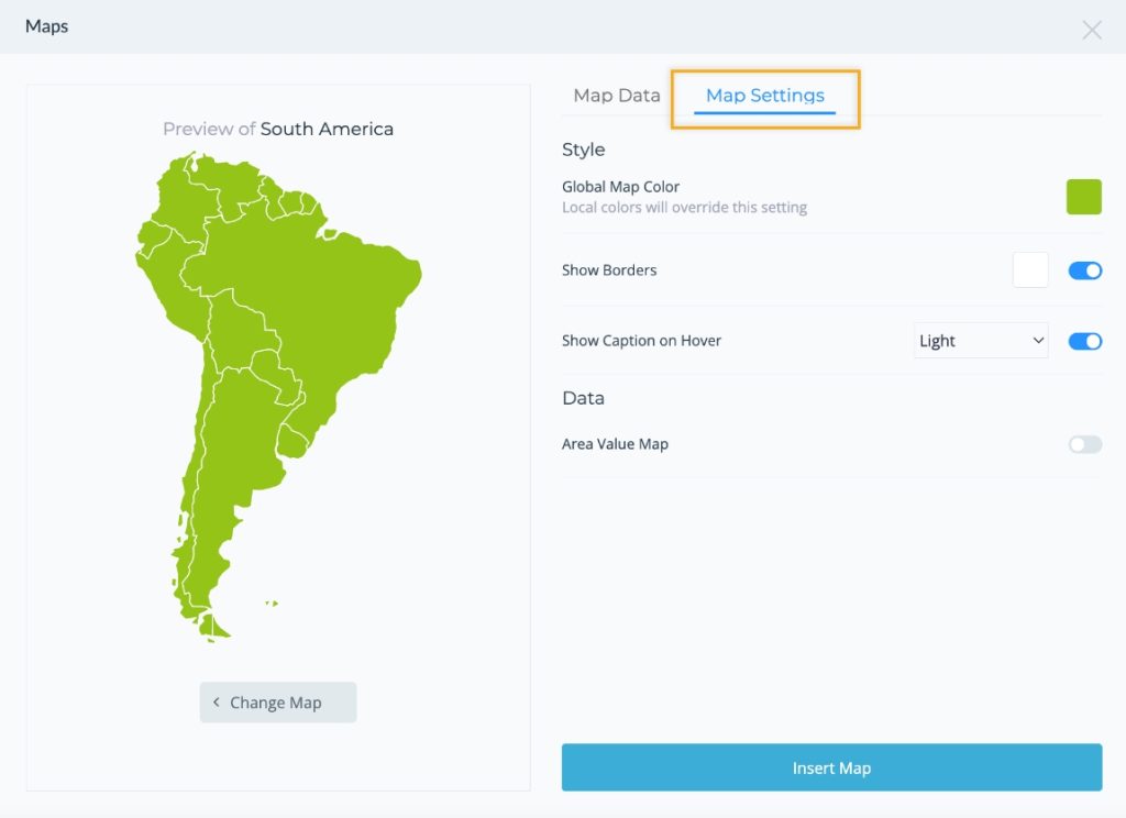 How to show data using an Interactive Map | Visme Help Center
