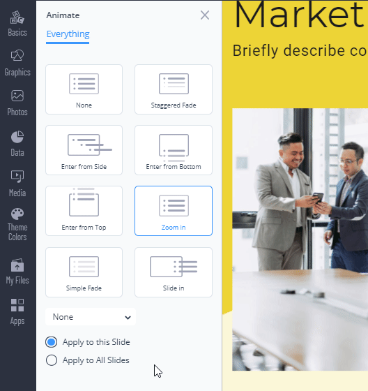 Creating Slide Transitions | Visme