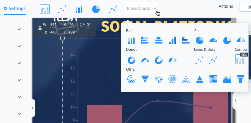 Dynamic fields | Visme
