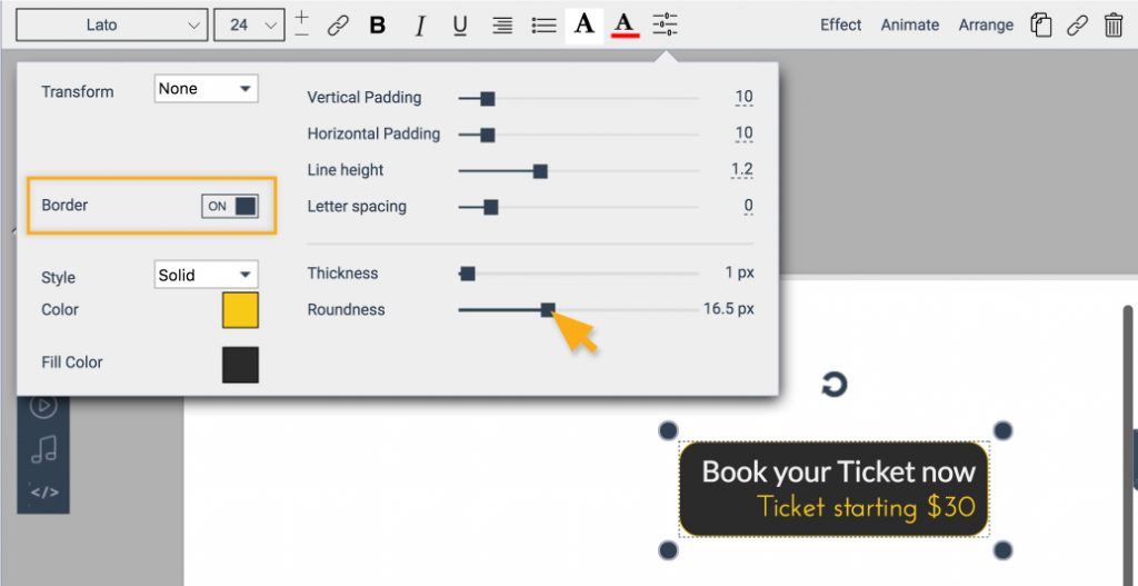 button-border | Visme
