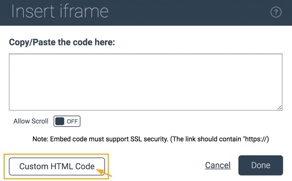 custom-html-code | Visme Help Center