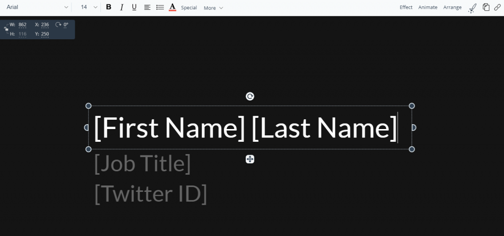 example_dynamic-fields | Visme
