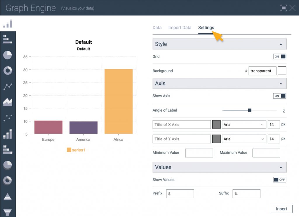 setting-in-graph | Visme