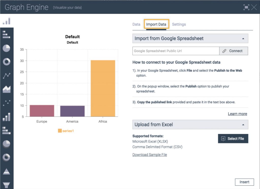 import-data-for-graph | Visme Help Center