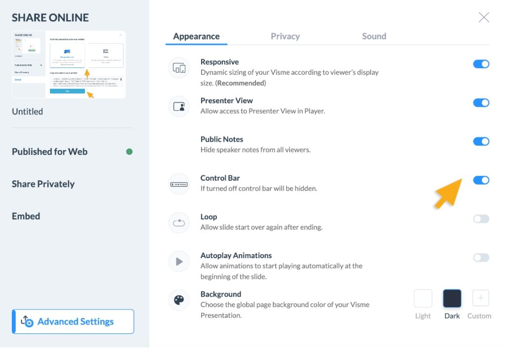 Embedded Projects On A Website | Visme Help Center