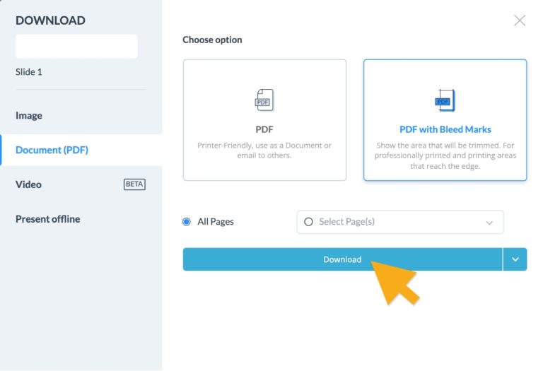Download Designs for Print | Visme