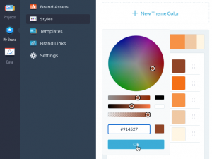 Customizing Theme Colors | Visme Help Center