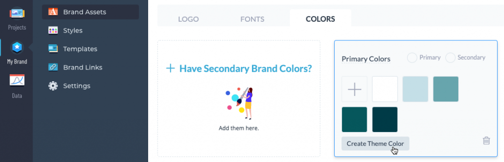 Customizing Theme Colors | Visme Help Center