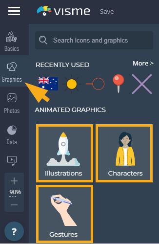 graphics-animated-graphics | Visme Help Center