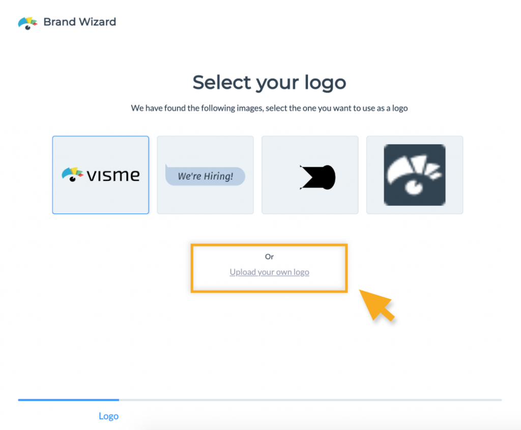 Set up your Brand Area using Brand Wizard| Visme Help Center