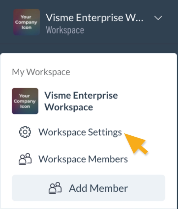 Where can I manage my Visme Account? | Visme