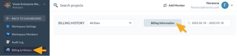 Where can I manage my Visme Account? | Visme