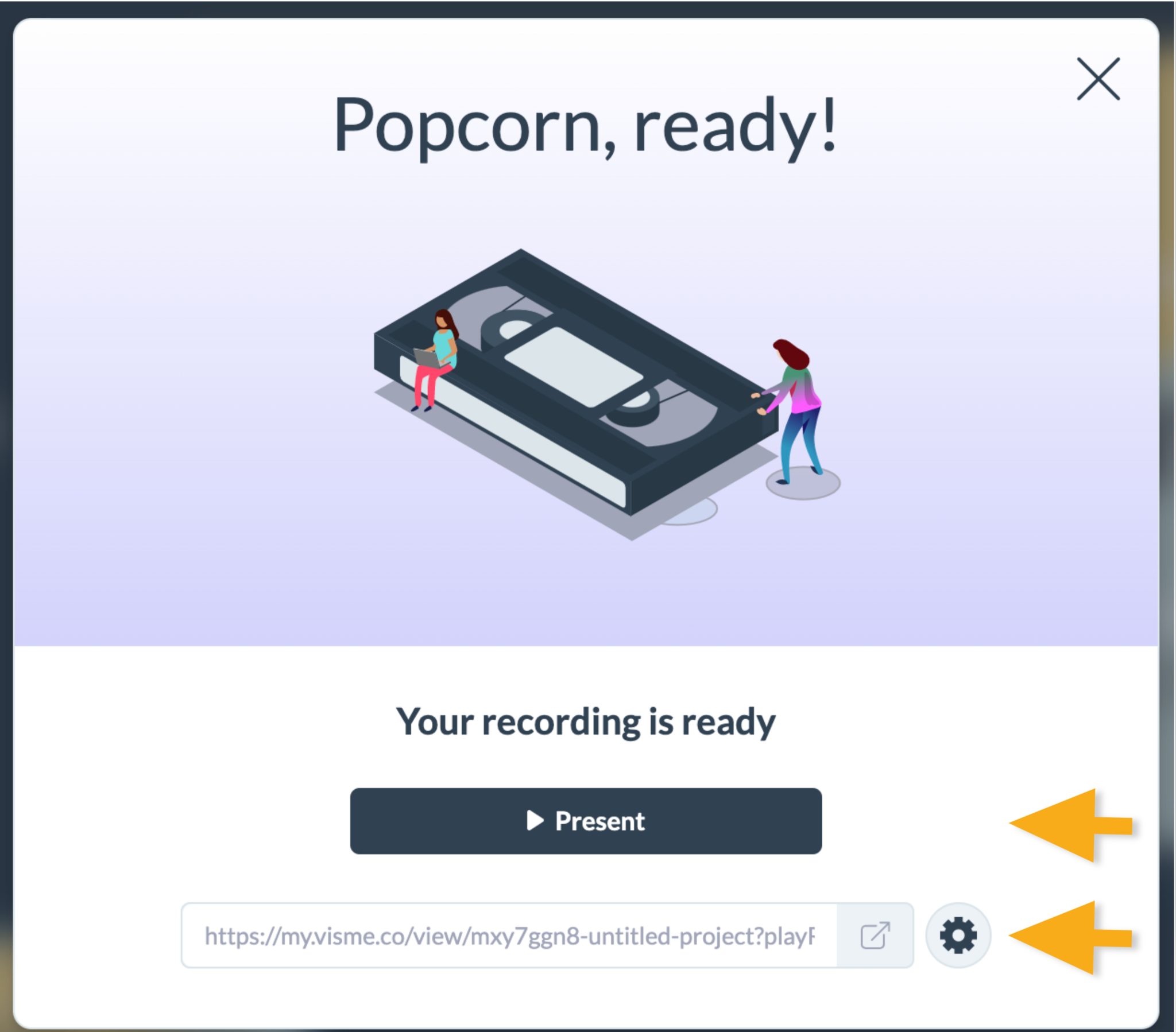 Record project using Presenter Studio | Visme Help Center