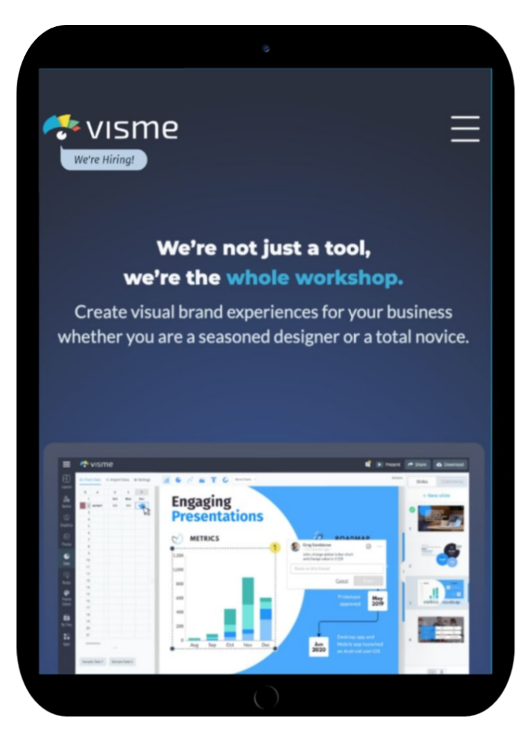 Using Visme.co on your Mobile Devices | Visme