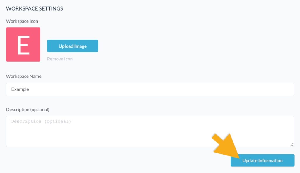 How to update the Workspace Name | Visme
