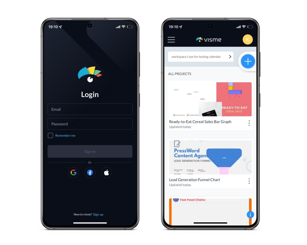 Using Visme iOS App to Design on the Go | Visme Help Center
