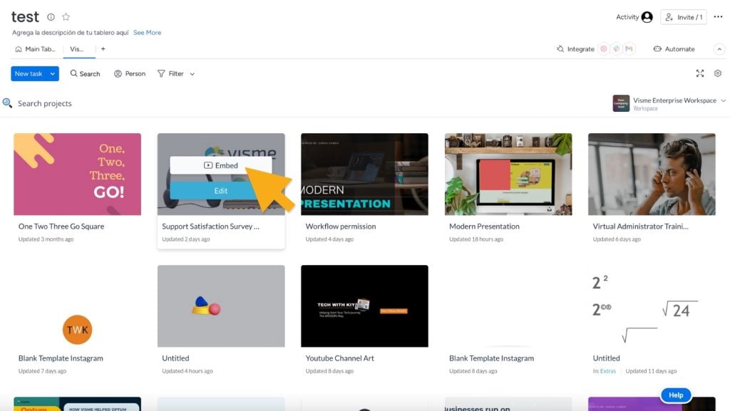 Visme Integrations: Visme + Monday.com | Visme Help Center