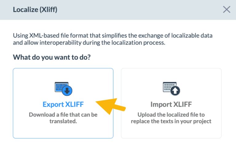 Use the XLIFF Localization Feature | Visme Help Center