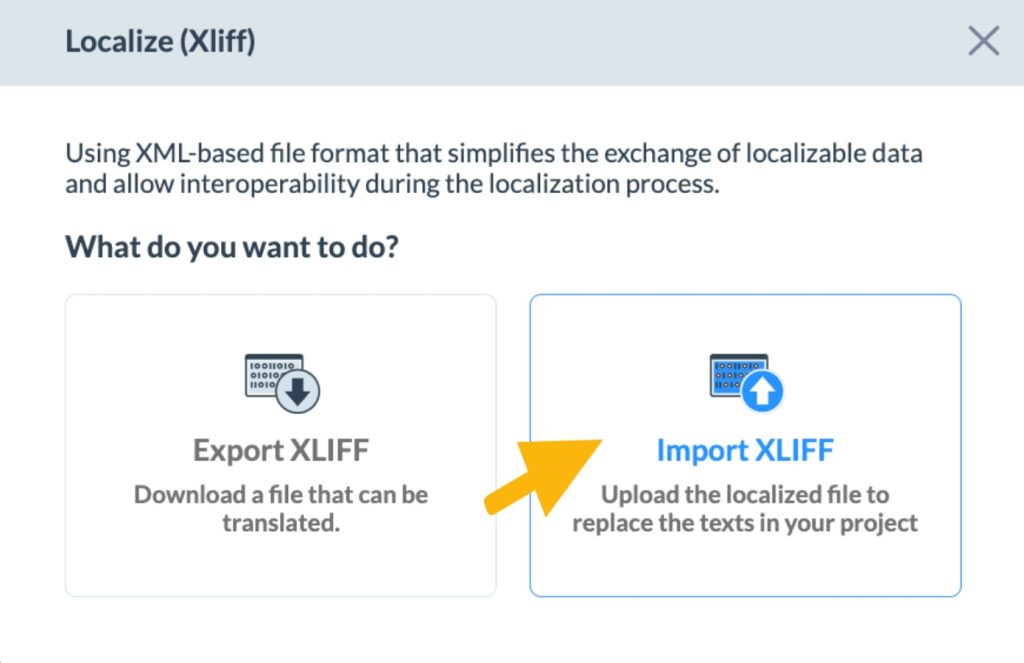 Use the XLIFF Localization Feature | Visme Help Center