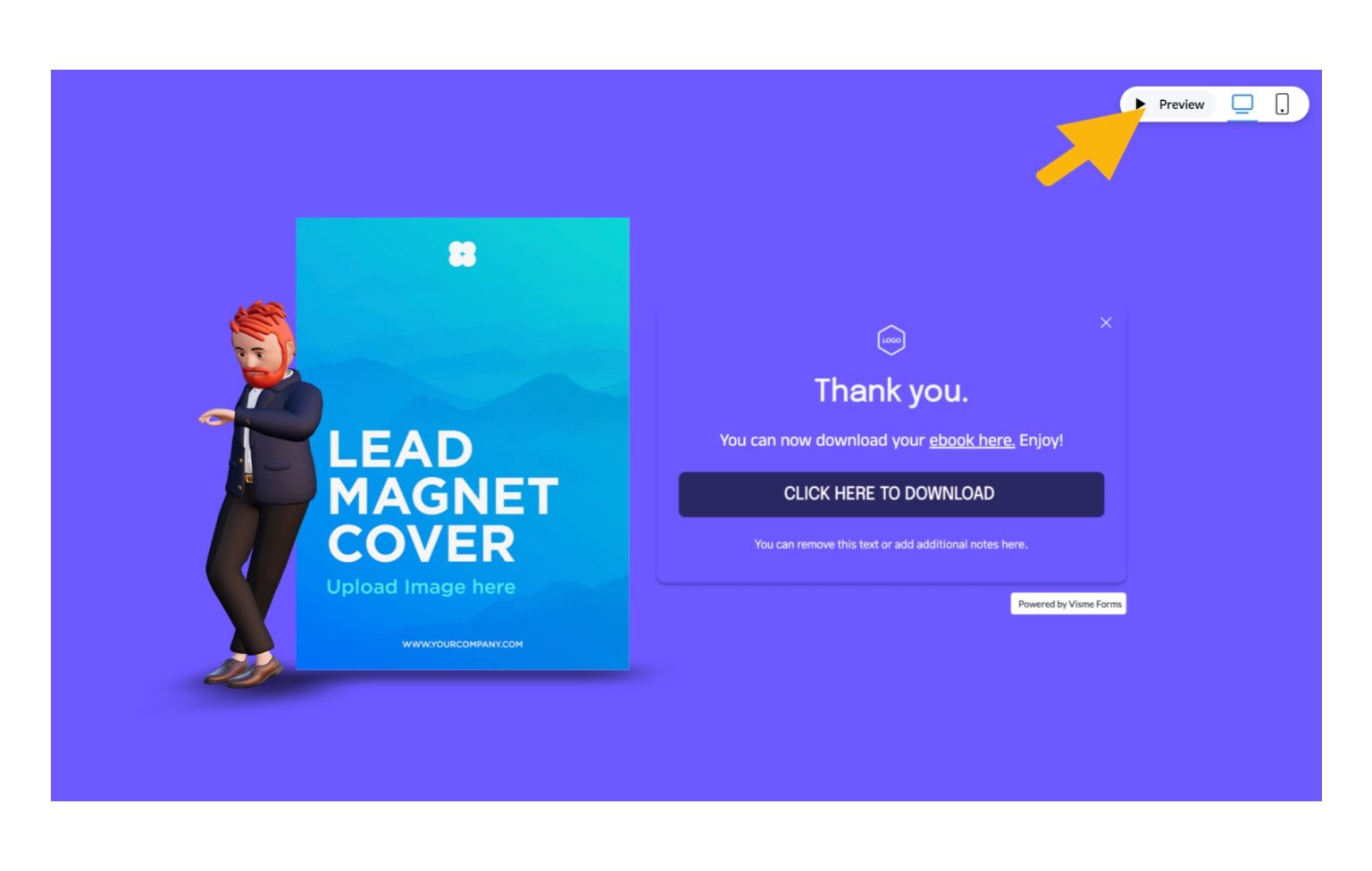 How to easily add links to your Visme Forms
