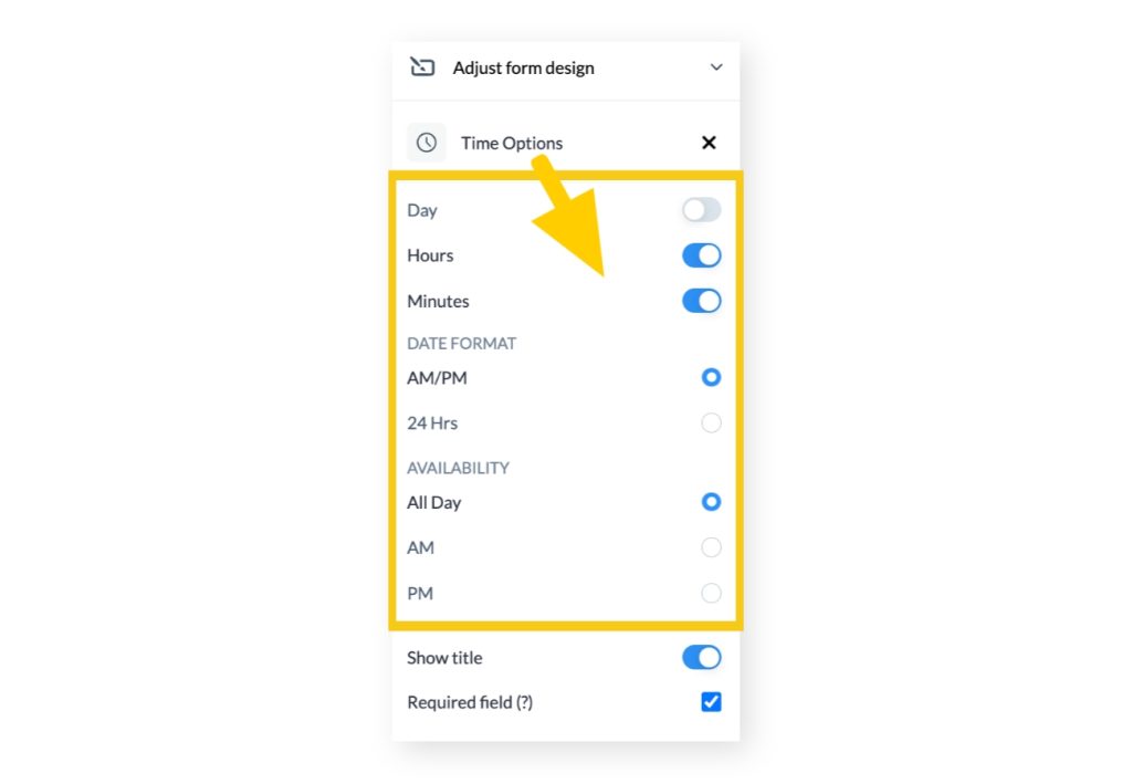 How to Add a Time Question to Your Visme Form | Visme Help Center
