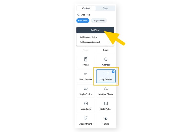 Adding Fields to your Visme Form | Visme Help Center