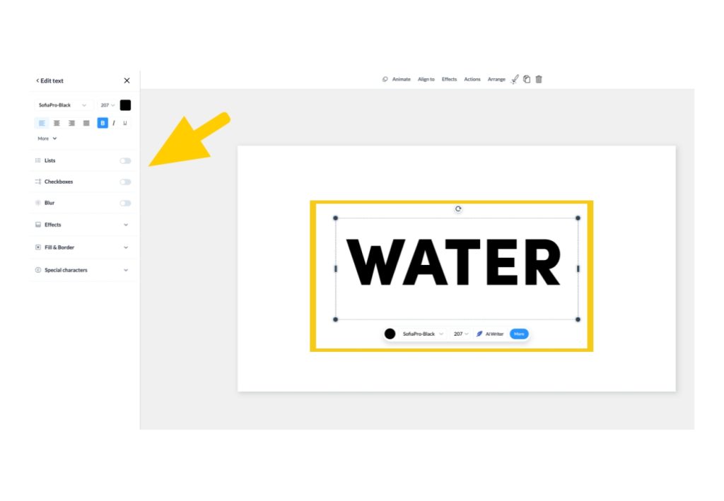 Applying a Text Mask Effect in Visme | Visme Help Center